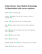 Scribe America - Basic Medical Terminology & Abbreviations with correct ...