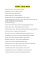 CBMT Cheat Sheet - DocMerit