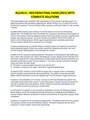 ALS/ACLS - RED CROSS FINAL EXAM [2021] WITH COMPLETE SOLUTIONS - DocMerit