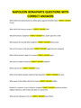 NAPOLEON BONAPARTE QUESTIONS WITH CORRECT ANSWERS - DocMerit