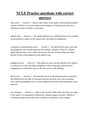 NCLE Practice questions with correct answers - DocMerit