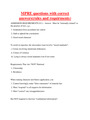 MPRE questions with correct answers(rules and requirments) - DocMerit