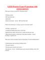 LEED Practice Exam #5 questions with correct answers - DocMerit