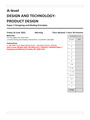 AQA A-level DESIGN AND TECHNOLOGY: PRODUCT DESIGN Paper 2 Designing and ...