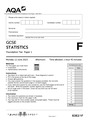 AQA GCSE STATISTICS Foundation Tier Paper 1 QP 2023 - DocMerit