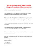 Florida Basic Recruit Training Program (Chapter 4) questions with ...