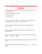 USAF Airfield Driving questions with correct answers - DocMerit