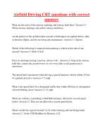 Airfield Driving CBT questions with correct answers - DocMerit