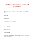 CBIC Practice Test (Alternate) questions with correct answers - DocMerit