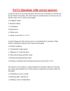 SATA questions with correct answers - DocMerit