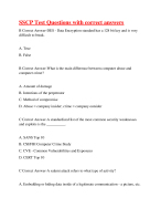 SSCP Test Questions with correct answers. - DocMerit