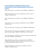 Career Planning and Skill Development Unit 1.4 Introduction to Career ...