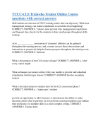 TCCC-CLS Train-the-Trainer Online Course questions with correct answers ...