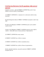 Civil Service Reviewer Set 1 questions with correct answers - DocMerit