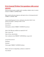 FAA General Written Test questions with correct answers. - DocMerit