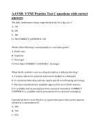 AAVSB- VTNE Practice Test C questions with correct answers - DocMerit