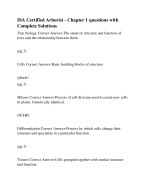 Isa Certified Arborist Chapter 1 Questions With Complete Solutions
