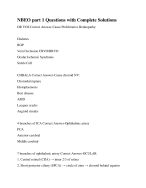 NBEO part 1 Questions with Complete Solution1. - DocMerit