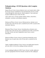 Pathophysiology--NU545 Questions with Complete Solutions - DocMerit