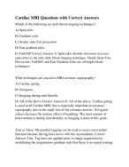 Cardiac MRI Questions with Correct Answer2. - DocMerit