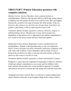 NBEO PART 3 Patient Education questions with complete solutions - DocMerit