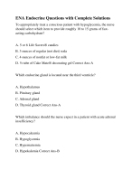 ENA Endocrine Questions with Complete Solutions. - DocMerit