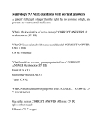 Neurology NAVLE questions with correct answers - DocMerit