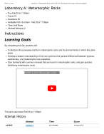ESS 101 B Lab 5 Quiz: Sedimentary Rocks - DocMerit