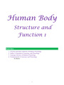 Blueprint Human Body Structure and Function Part 1 - DocMerit