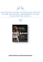TEST BANK FOR ANATOMY AND PHYSIOLOGY THE UNITY OF FORM AND FUNCTION ...