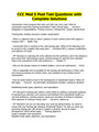 CCC Mod 5 Post Test Questions with Complete Solutions - DocMerit