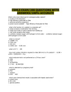 CSMLS Safety Manual Practice Questions WITH Answers 2024/2025 - DocMerit