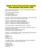 module 5 Future Smart growing a business Exam Questions with answers ...