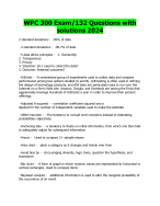 WPC 300 Exam/132 Questions with solutions 2024 - DocMerit