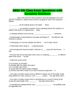 ABSA 5th Class Questions with Complete Solutions - DocMerit