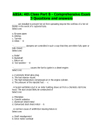 ABSA: 4th Class Part B - Comprehensive Exam 3 Questions and answers ...