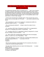 CDI Sample/Practice Test Questions WITH Answers - DocMerit