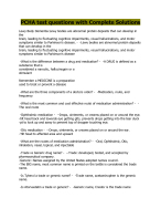 PCHA test questions with Complete Solutions - DocMerit