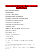 Okinawa SOFA Drivers Test: Japanese Traffic Signs - DocMerit