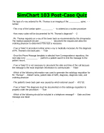 SIMCHART Post Case Quiz #12-16/40 Questions and Answers - DocMerit