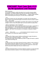 SIMCHART Post Case Quiz #12-16/40 Questions and Answers - DocMerit