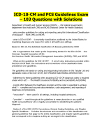 ICD-10-CM Coding Guidelines| 71 QUESTIONS| WITH COMPLETE SOLUTIONS ...
