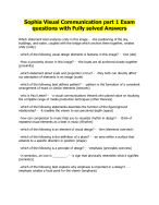 Sophia Visual Communication part 1 Exam questions with Fully solved Answers - DocMerit