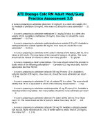 ATI Dosage Calc RN Adult Med/Surg Practice Assessment\ATI RN Adult Med ...