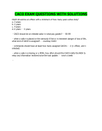 CACO module 1 Exam Questions & Answers - DocMerit