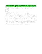 CACO Module 4/Questions with A+ Graded Answers - DocMerit