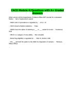 CACO module 1 Exam Questions & Answers - DocMerit