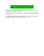 CACO (Casualty Assistance Calls Officer)/Questions and Answers - DocMerit