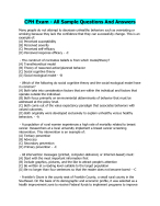 CPH Exam All Sample Questions and Answers 2023/2024 - DocMerit