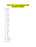 Cham Test 1 Exam Questions with Complete Solutions - DocMerit